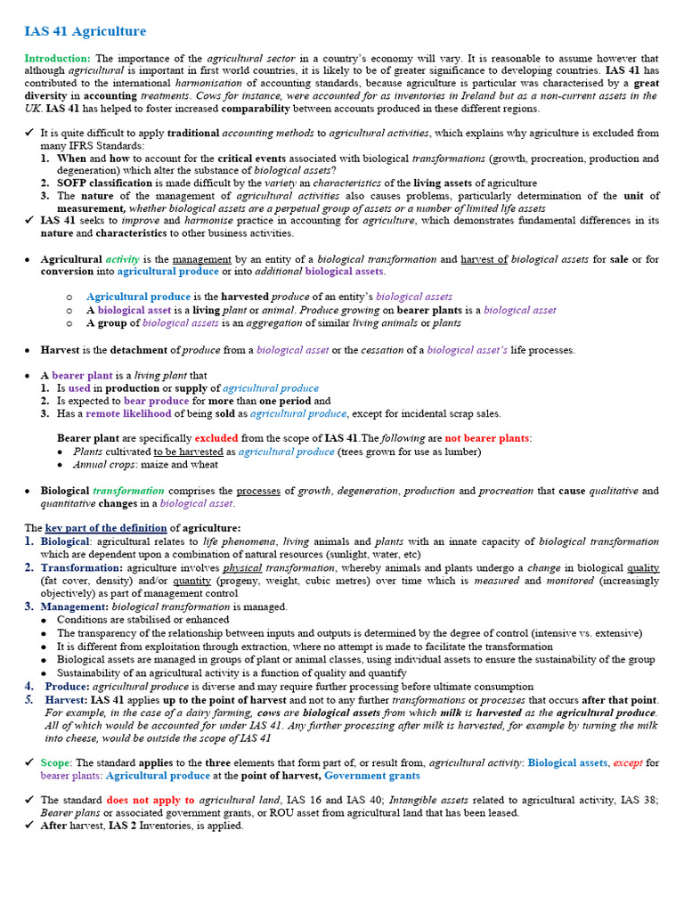 IAS 41 Agriculture | PDF | Fair Value | International Financial ...