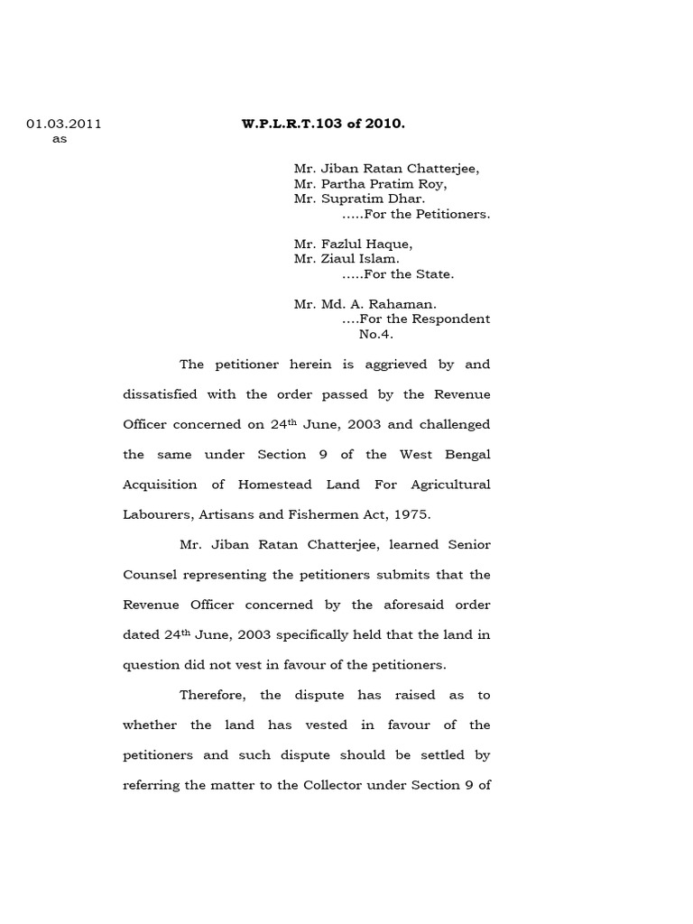 Homestead Act Dispute | PDF | Judgment (Law) | Constitutional Law