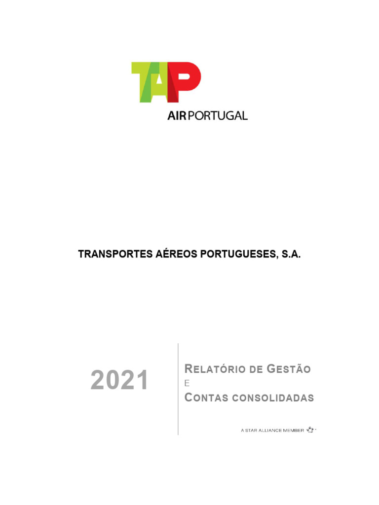 RC TAP SA - Consolidado 2021 - PT - Recorte | PDF | Portugal | Avião