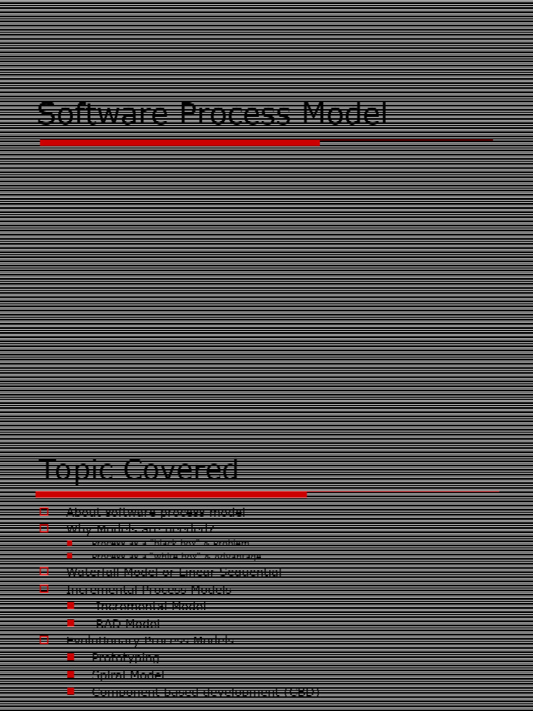 Software Process Model | PDF | Software Prototyping | Software Development Process