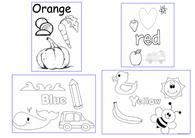 Basic Colors - Red, Yellow, Blue, Orange | PDF