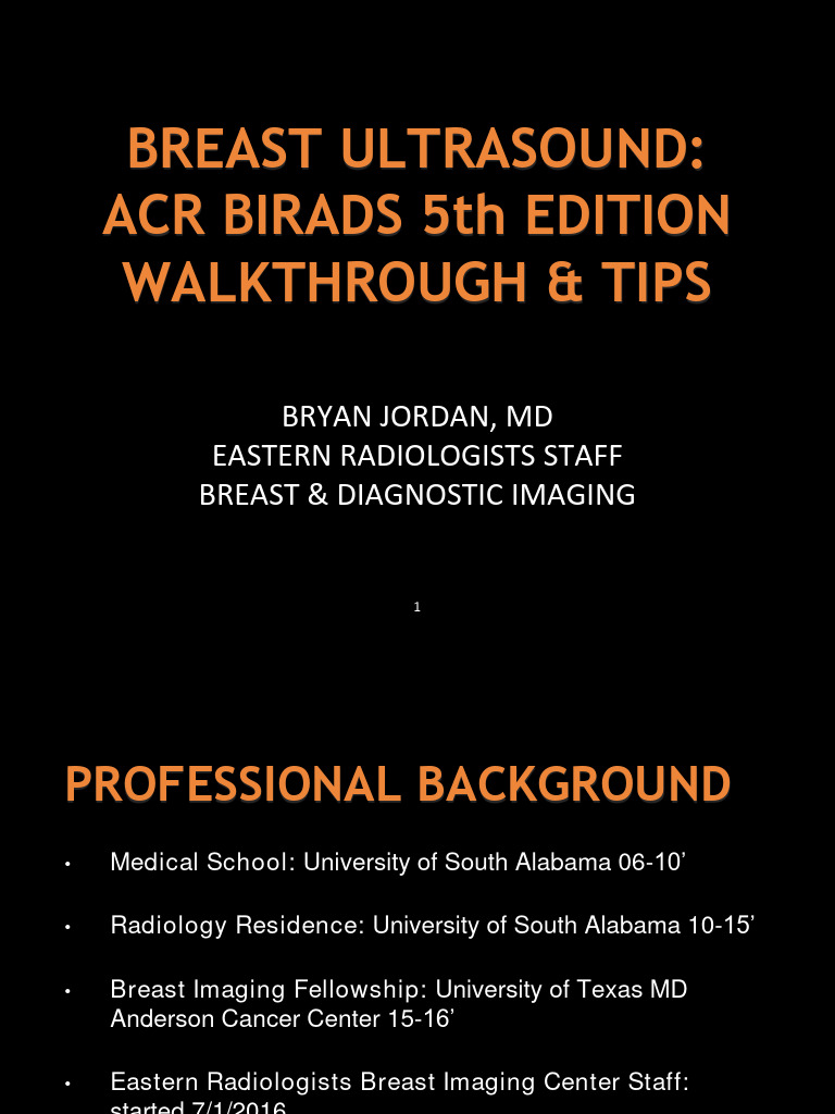 BIRADS Jordan | PDF | Radiology | Medical Ultrasound