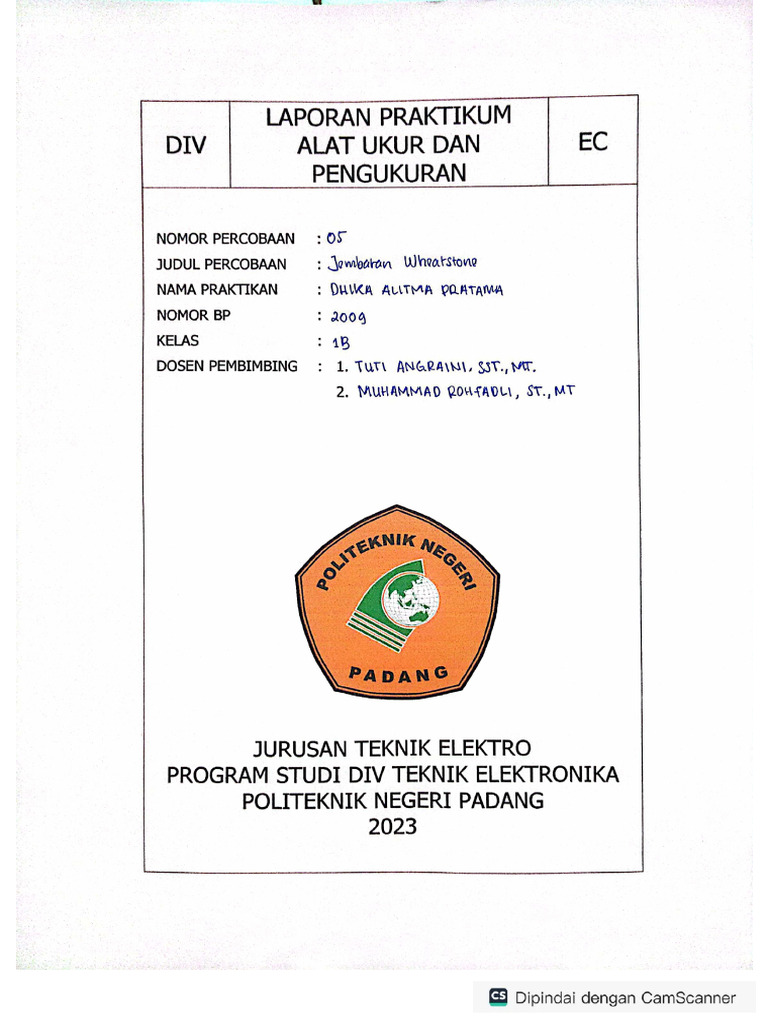 Alat Ukur JOB 5 | PDF