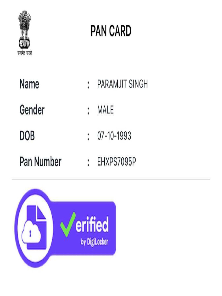 Pan Card | PDF