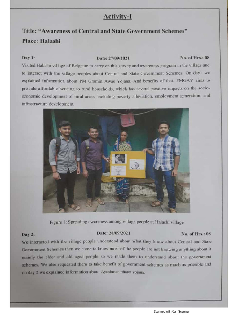 AICTE ACTIVITY SAMPLE REPORT | PDF