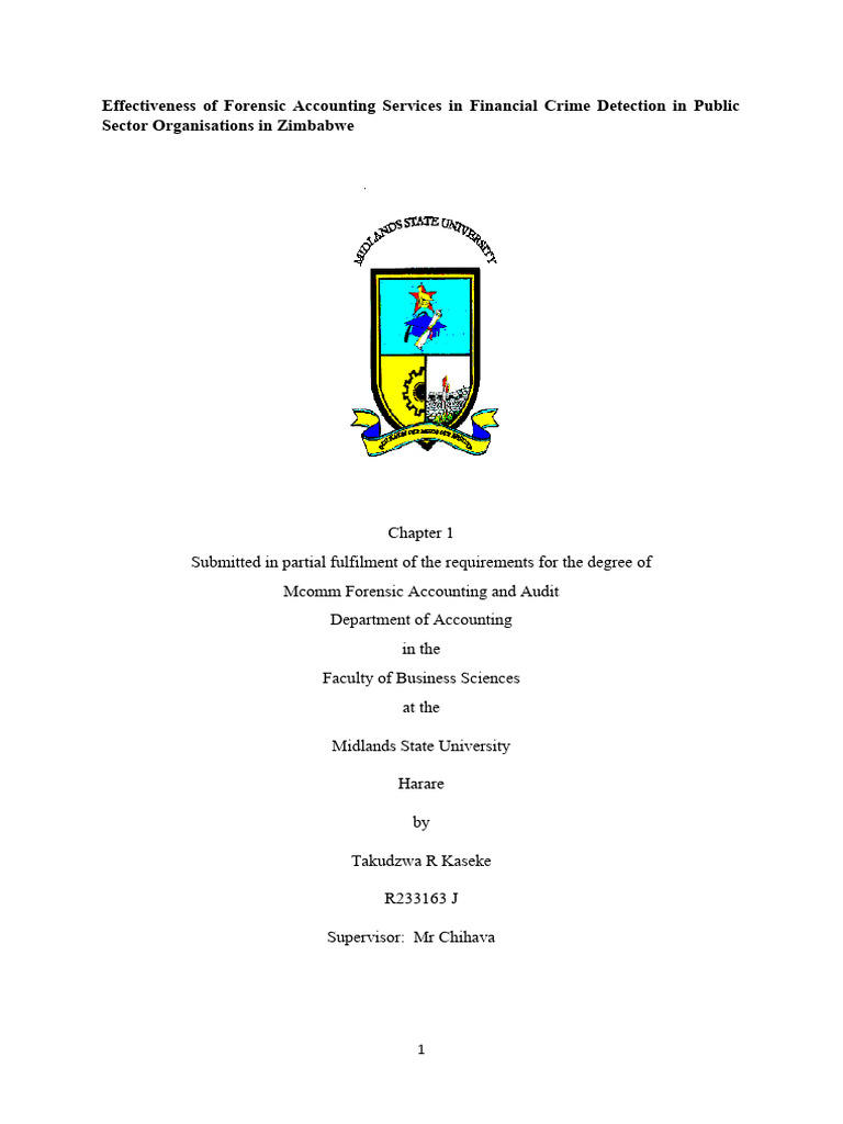 Forensic Accounting in Zimbabwe | PDF | Fraud | Audit