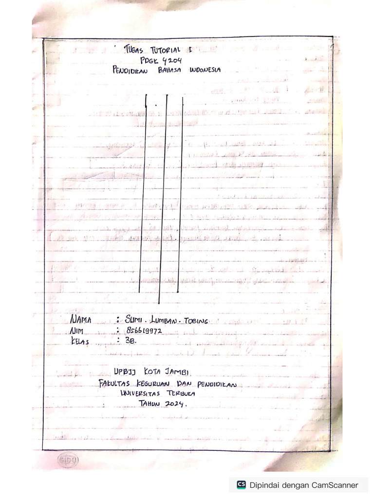 TT 1 Bahasa Indonesia | PDF