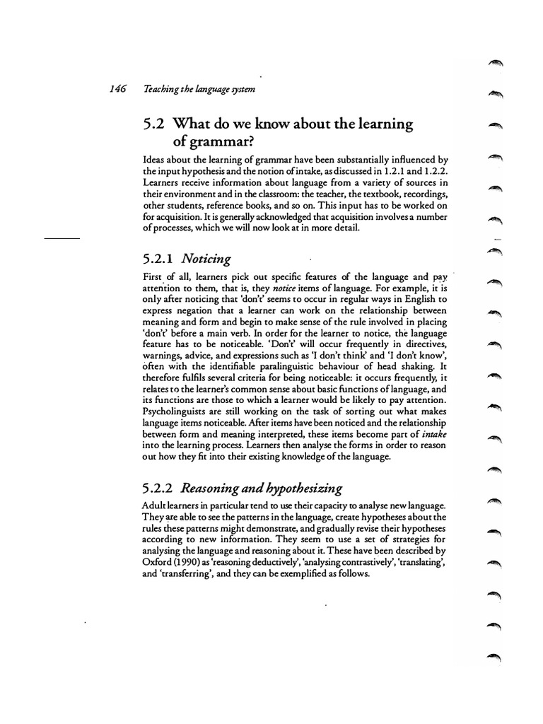 Grammar Acquisition | PDF | Learning | Language Acquisition