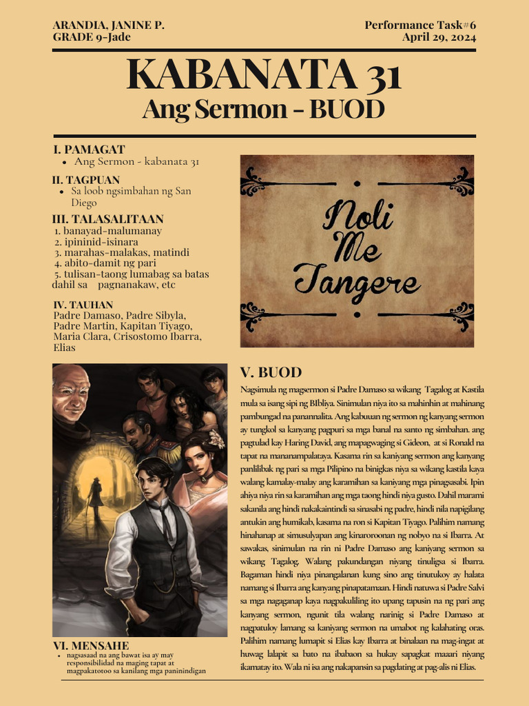 Noli Me Tangere - Kabanata 31 | PDF
