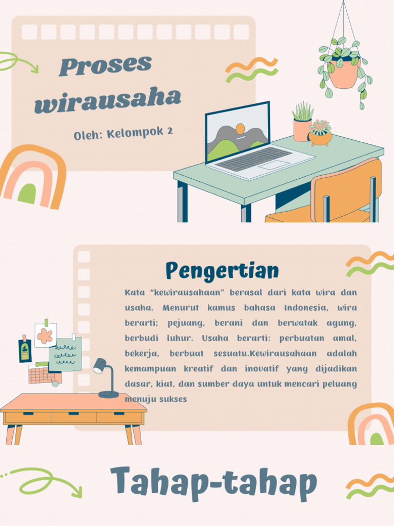 Ppt penuh warna ceria proses kewirausahaan | PDF