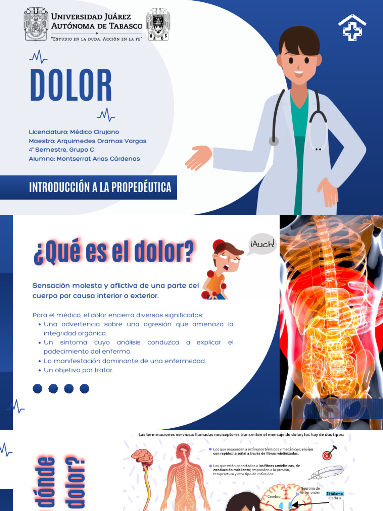 TEMA 4 DOLOR | PDF | Dolor | Examen físico
