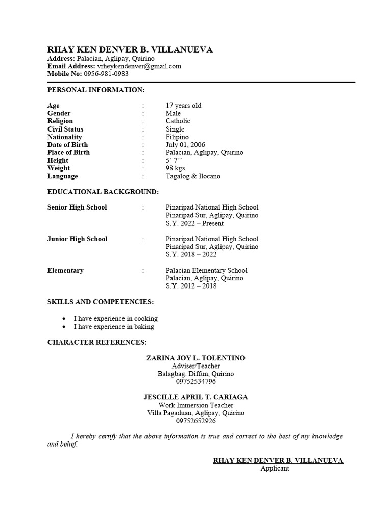Den Resume | PDF