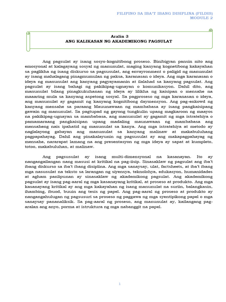 Fildis Midterm | PDF