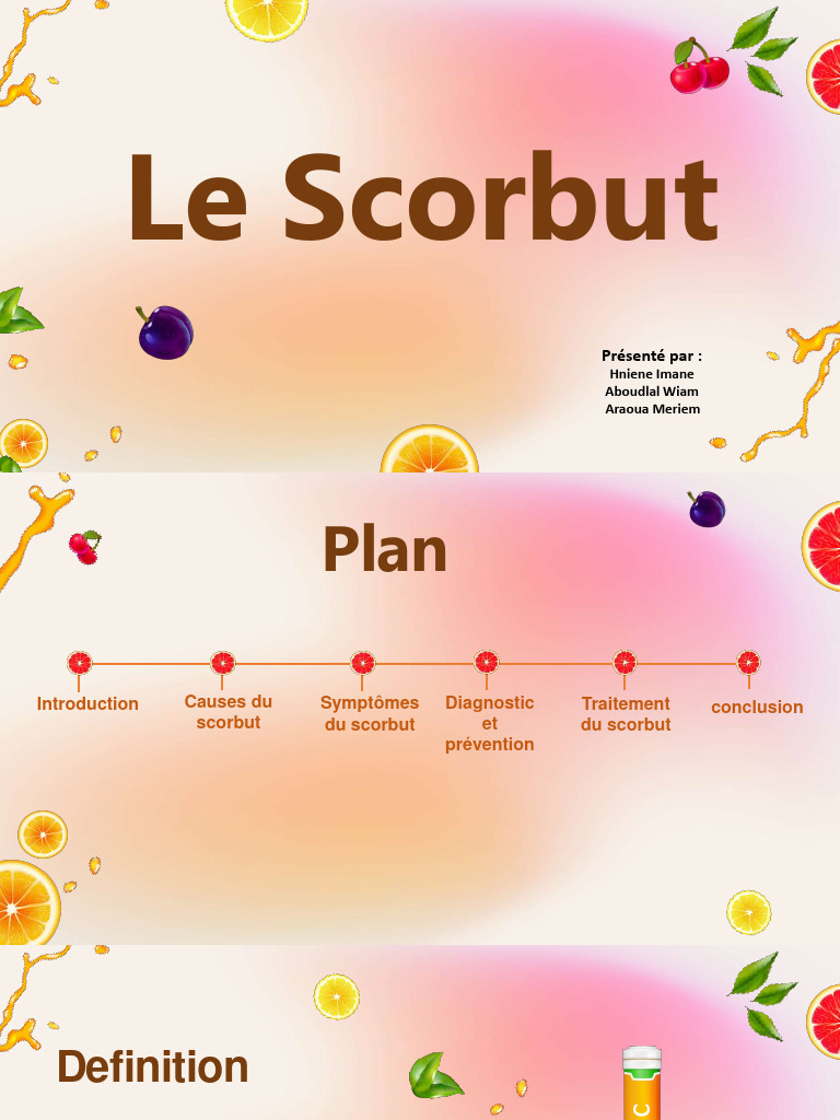 Scorbut : Causes, Symptômes et Traitement | PDF | Vitamine | Vitamine C