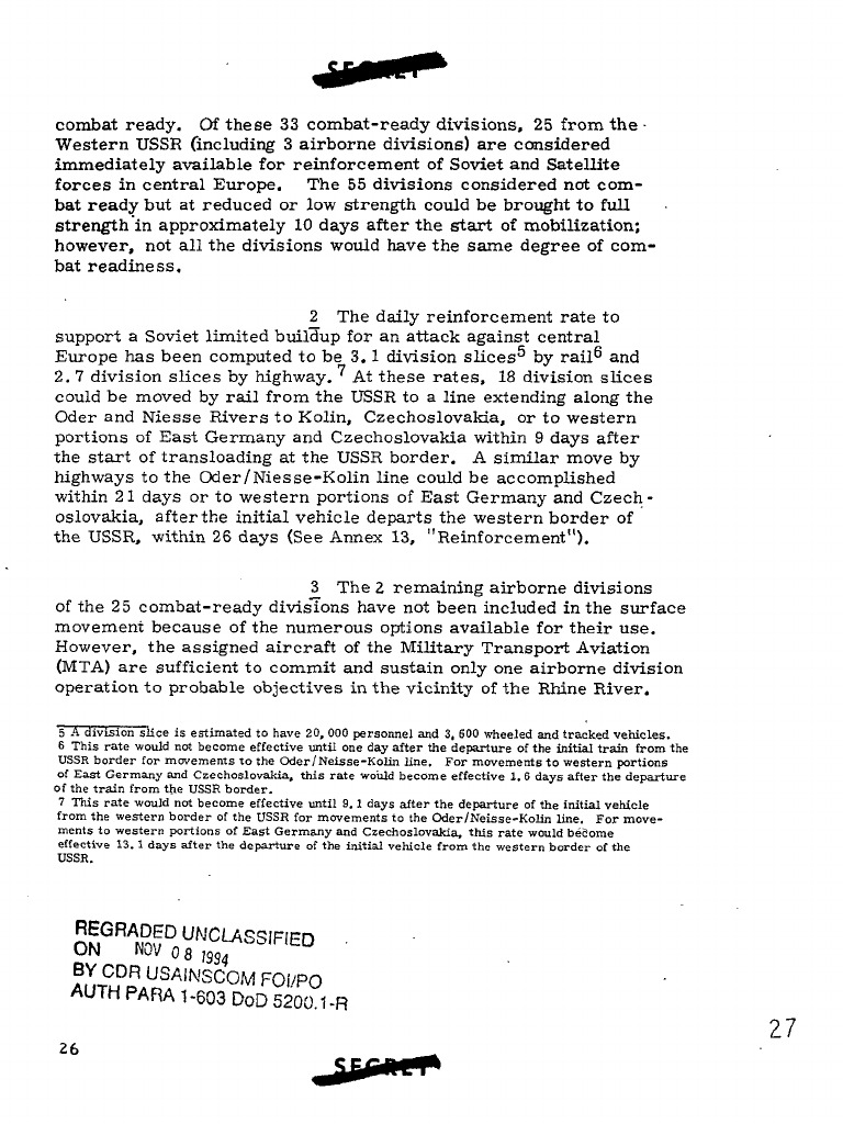 USAREUR Intelligence Estimate Part 3 | PDF