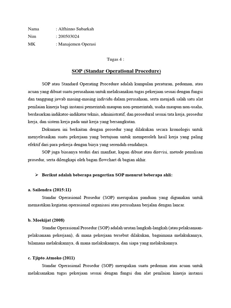Panduan Lengkap SOP Perusahaan | PDF | Bisnis