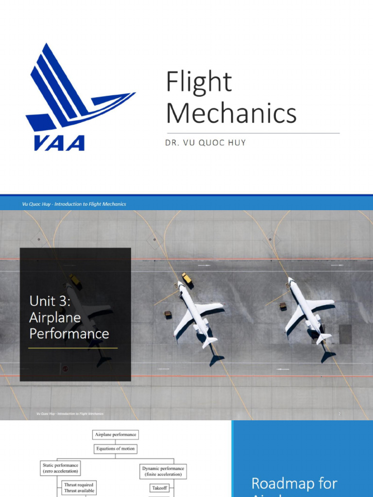 Flight Mechanics - Unit 3 - Part 2 - Airplane Dynamic Performance | PDF