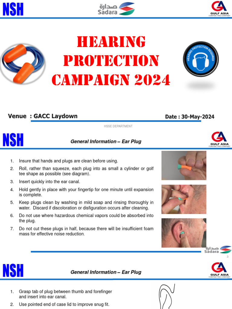 Evid. # 2.1 HEARING PROTECTION CAMPIGN | PDF | Audiology | Safety