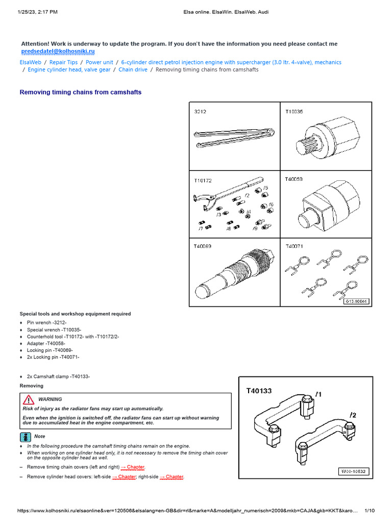 Elsa Online. ElsaWin. ElsaWeb. Audi | PDF | Screw | Rotating Machines