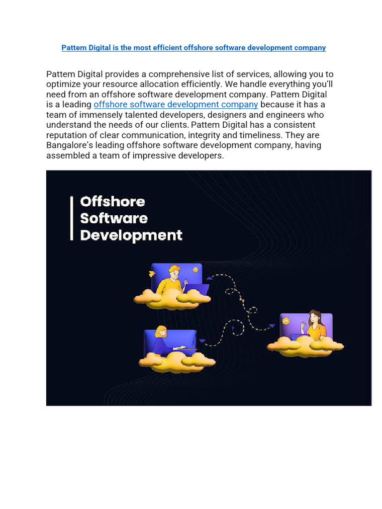 Leading Offshore Software Development | PDF