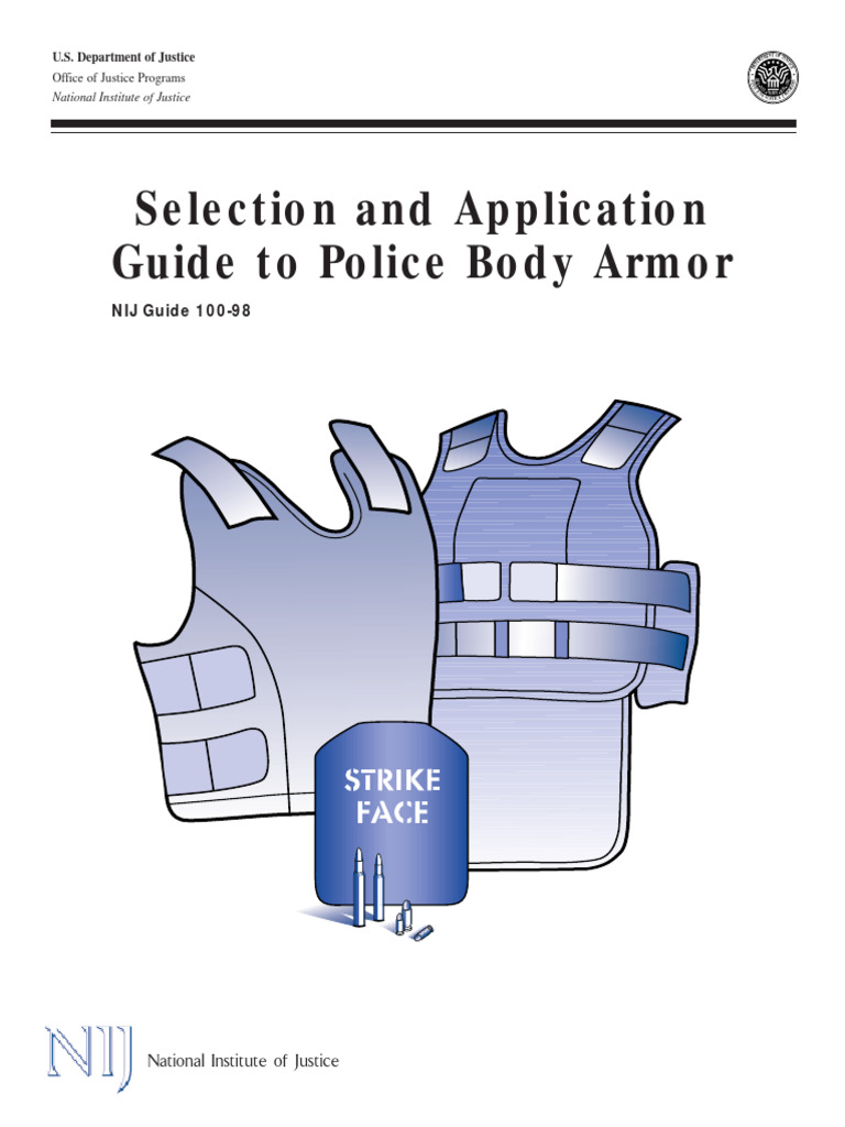 National Institute of Justice - Selection of Body Armour | PDF ...