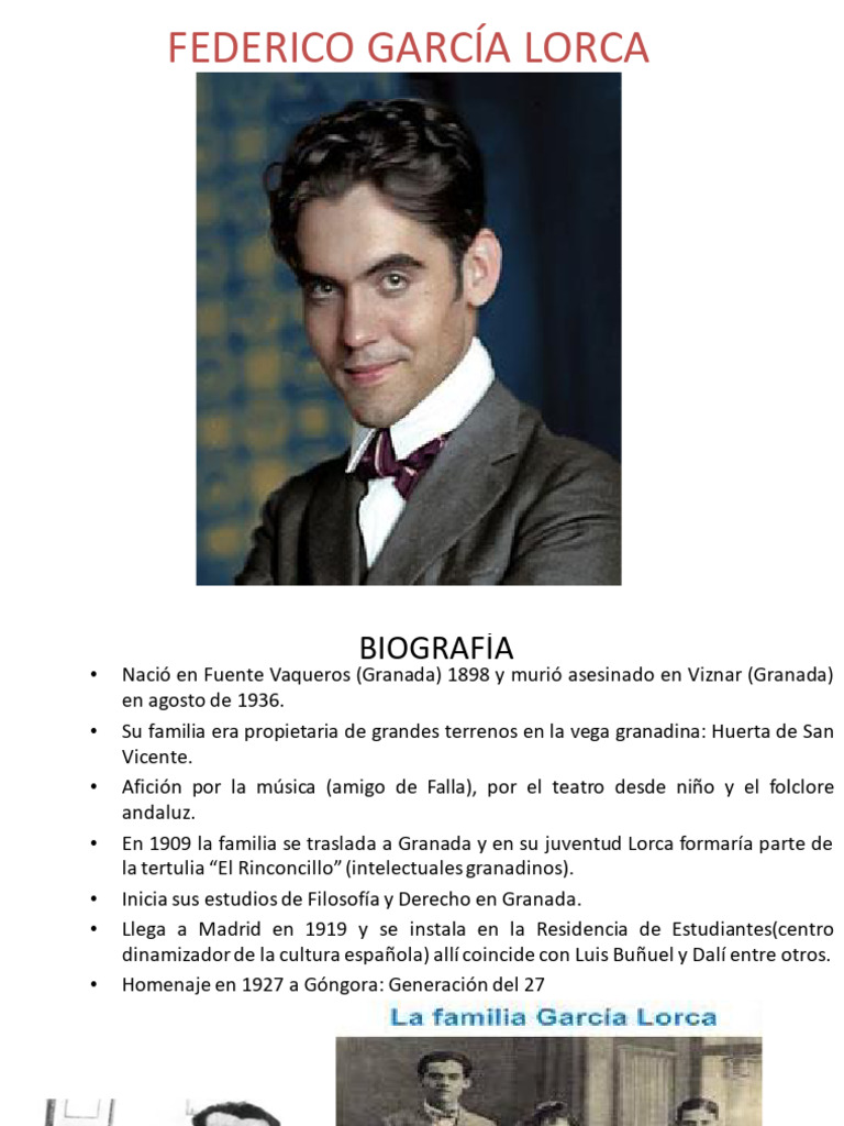 Comparto Comparto - FEDERICO GARCÍA LORCA. Presentacion (1) Con Usted Con Usted | PDF | Federico ...