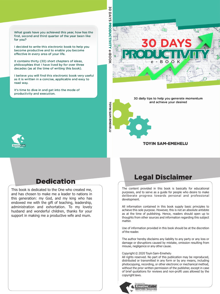 30 Days PRODUCTIVITY E BOOK Ddqxqy | PDF | Goal | Jesus