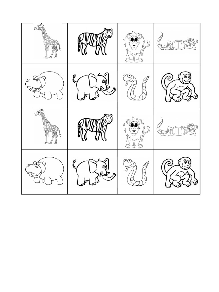 Wild Animals Pdf