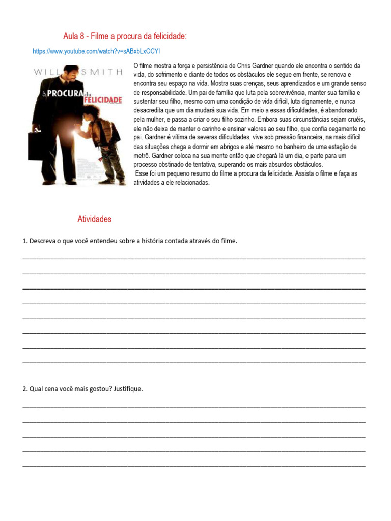 Resumo e Reflexões: A Procura da Felicidade | PDF | Família | Felicidade