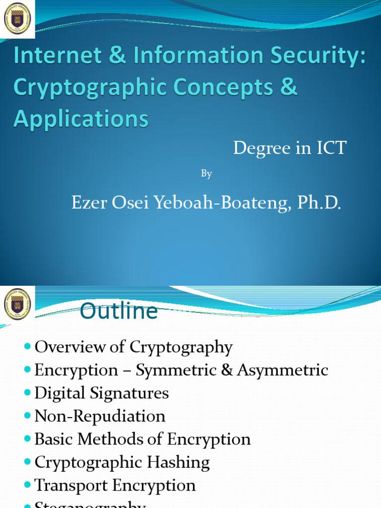 Info Security - Cryptographic Concepts - Apps - BICT - Mar 2016 | PDF ...