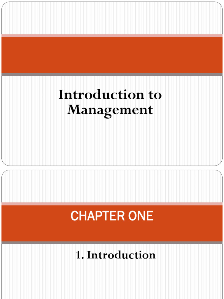 Introduction To Management Unit 1 | PDF | Science | Goal Introduction To Management Unit 1 | PDF | Science | Goal