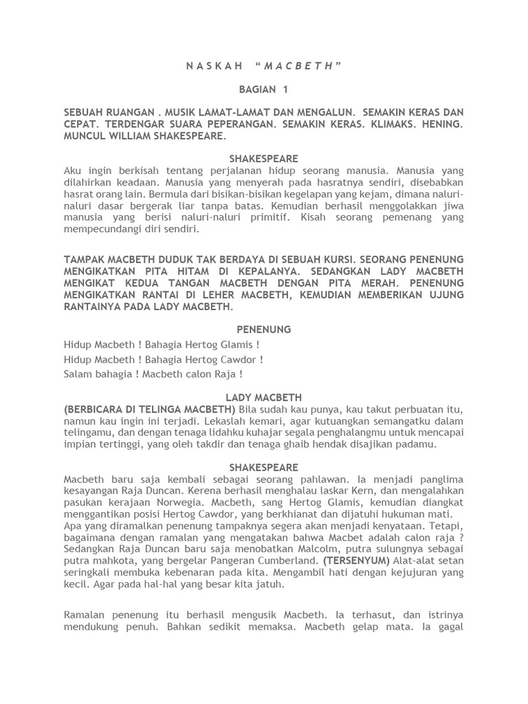 MACBETH | PDF