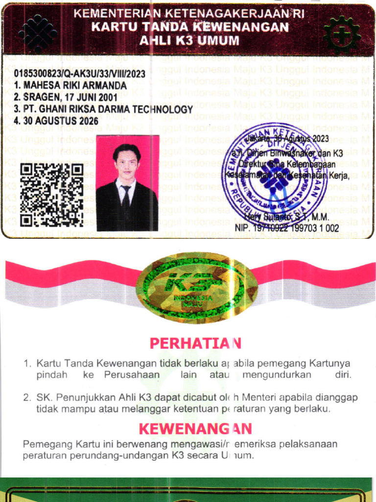 Mahesa Riki Armanda - PT Ghani Riksa Darma Technology | PDF