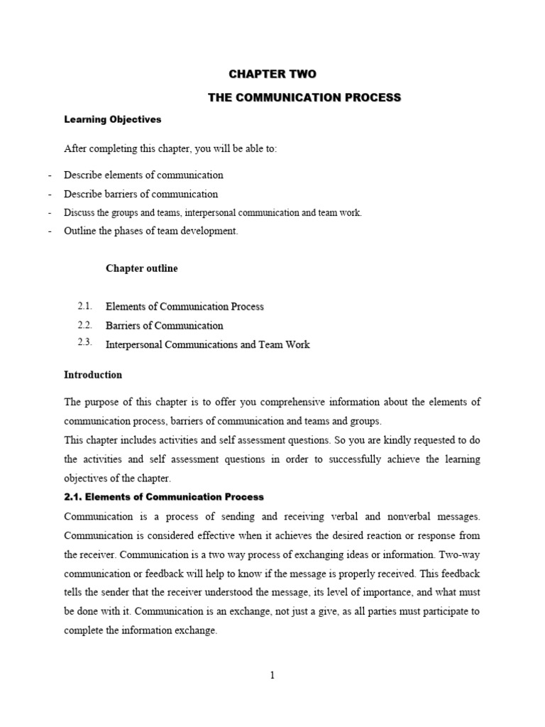 Chapter-2 ABC | PDF | Communication | Nonverbal Communication
