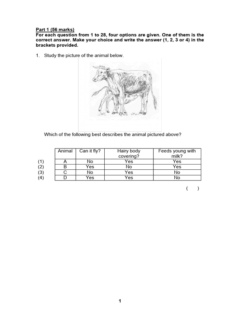 Practice Papers Psle Science 2020 Pdf Seat Belt Flowers