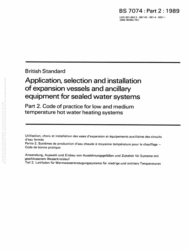 BS 7074-2 1989 | PDF