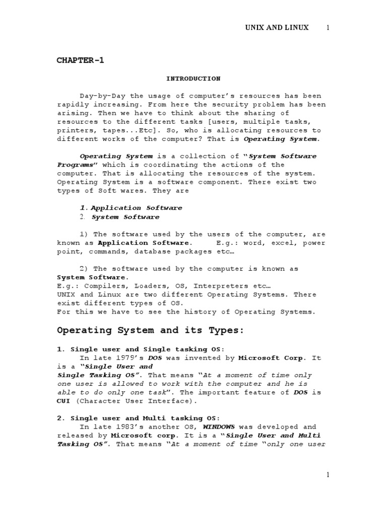 Unix Material | PDF | Command Line Interface | Operating System