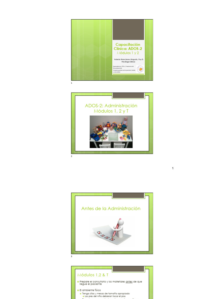 ADOS-2 Módulos 1 y 2 V 1 | PDF | Comportamiento | Comunicación