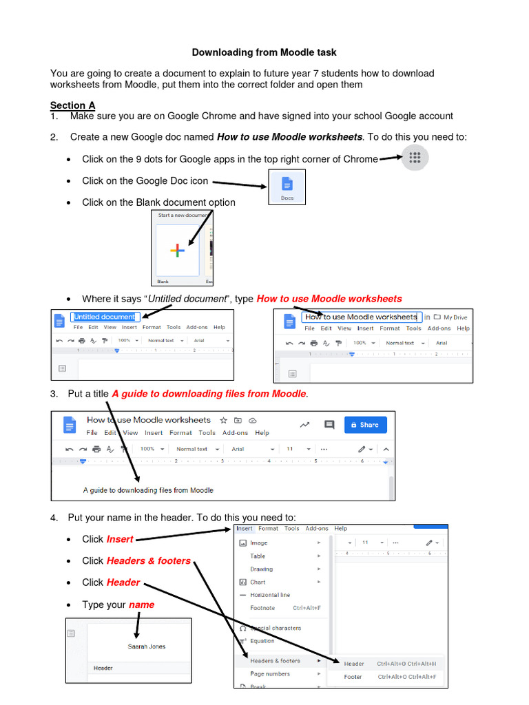 Downloading From Moodle Task | PDF