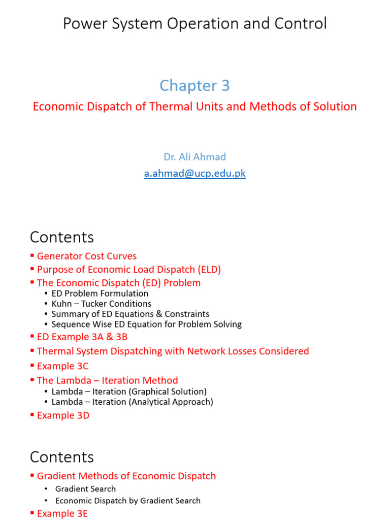 Economic Dispatch of Thermal Units & Methods of Solution | Download Free PDF | Mathematical ...