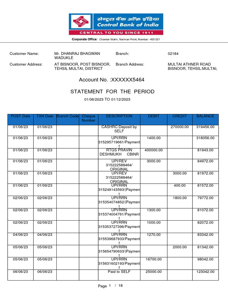Account - Summary17014144398061701414439808 - Unlocked (1) Dhanraj | PDF | Payments | Cheque