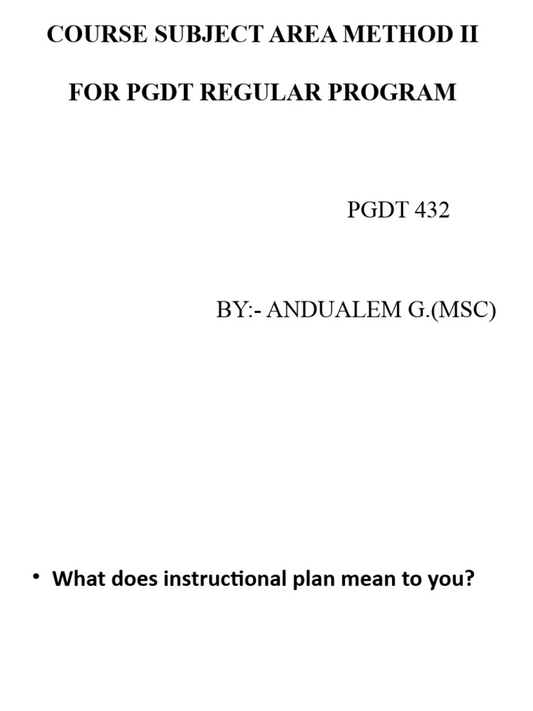 Subject Area Method Ii | PDF | Educational Assessment | Learning