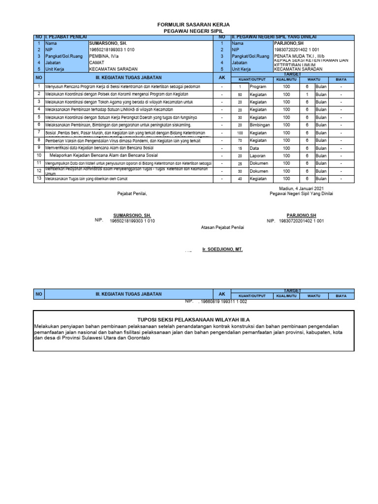 SKP - Periode1 - Kasi Trantib New | PDF