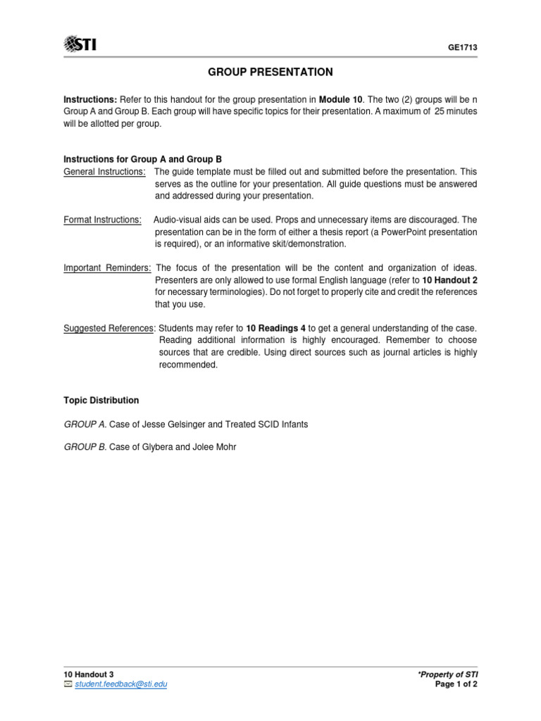 10 Handout 3 Pdf Gene Therapy