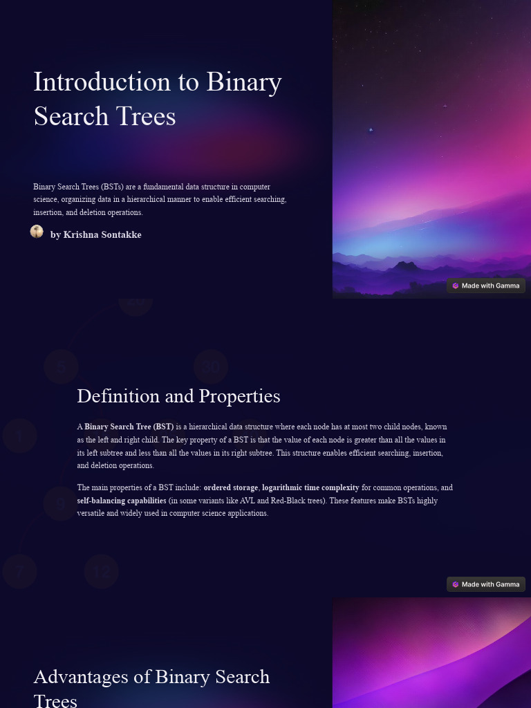 Introduction To Binary Search Trees | PDF | Algorithms And Data ... Introduction To Binary Search Trees | PDF | Algorithms And Data ...