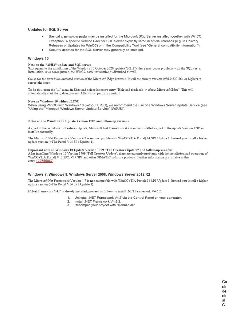 Simatic Wincc Tia Portal Patches Pdf Microsoft Windows Windows 10