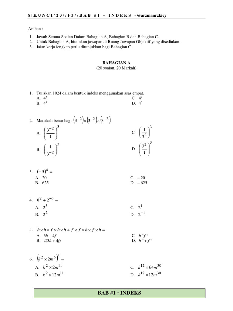 Bab #1 - Indeks | PDF