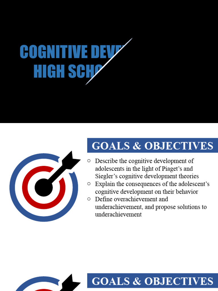 Cognitive Development of Highschool Learners | PDF | Adolescence ...