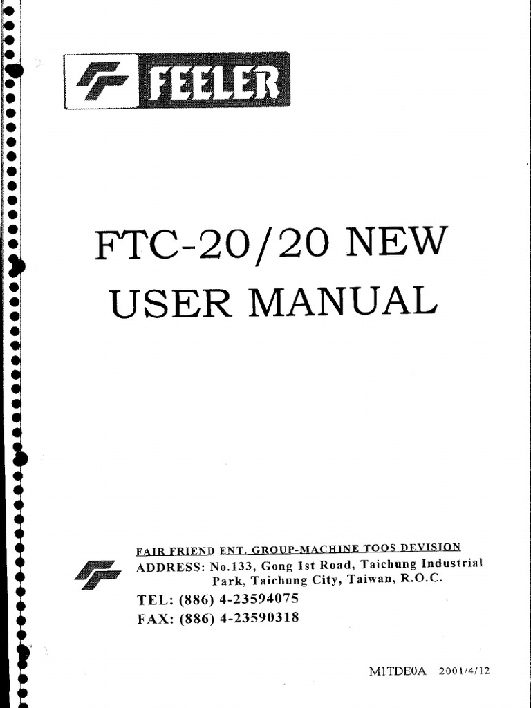 Feeler - FTC20 - Manual Do Usuário | PDF