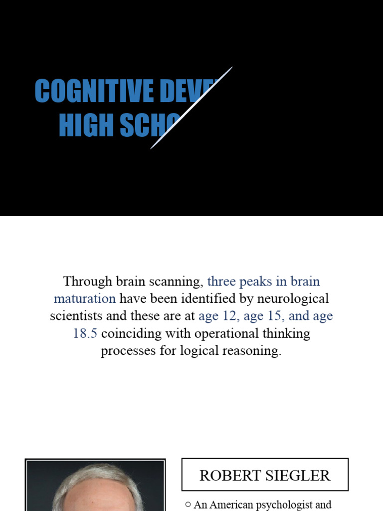 Cognitive Development of High School Learners | Download Free PDF | Metacognition | Knowledge